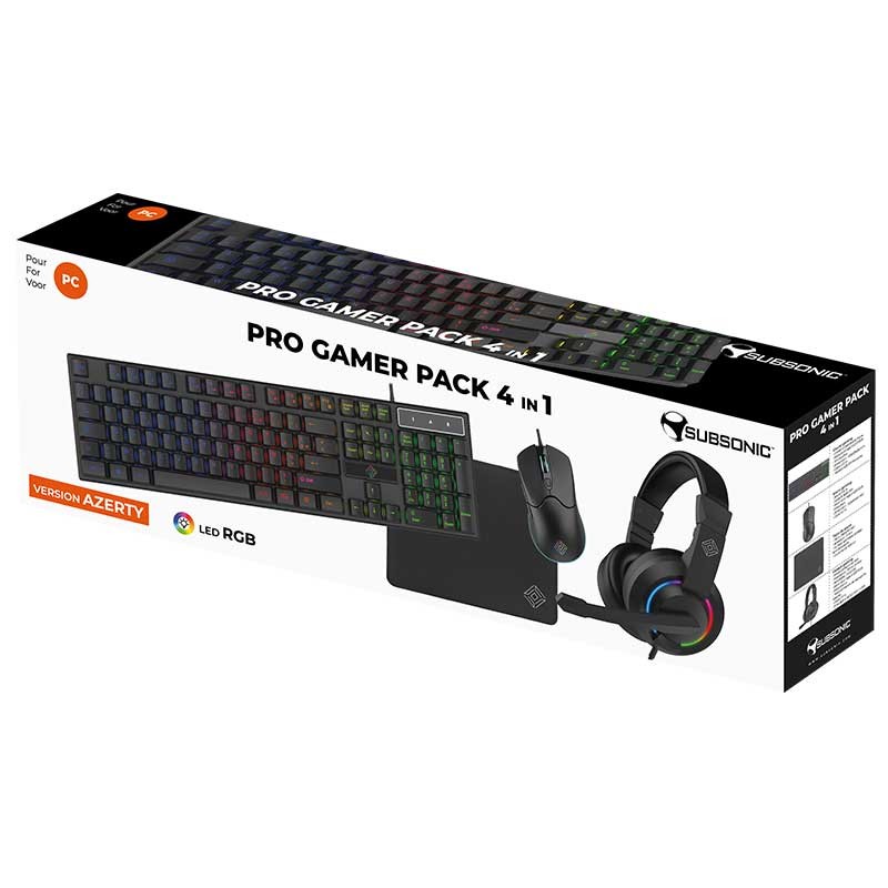 Pack gaming pour PC 4 en 1 | Subsonic Pack gaming pour PC 4 en 1 | Subsonic