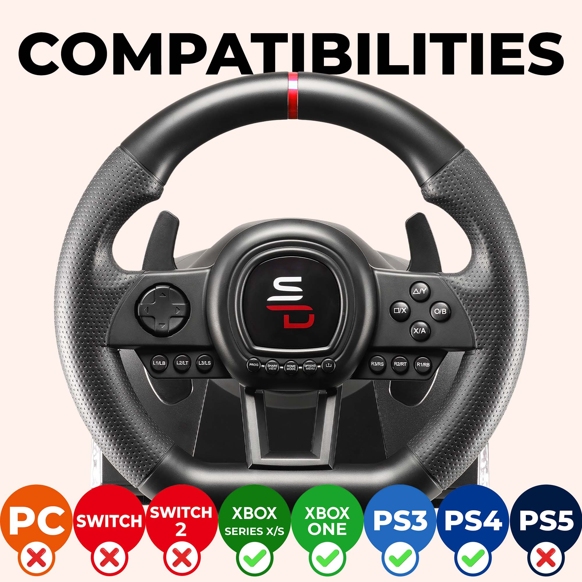 Superdrive GS650-X racing wheel | Subsonic