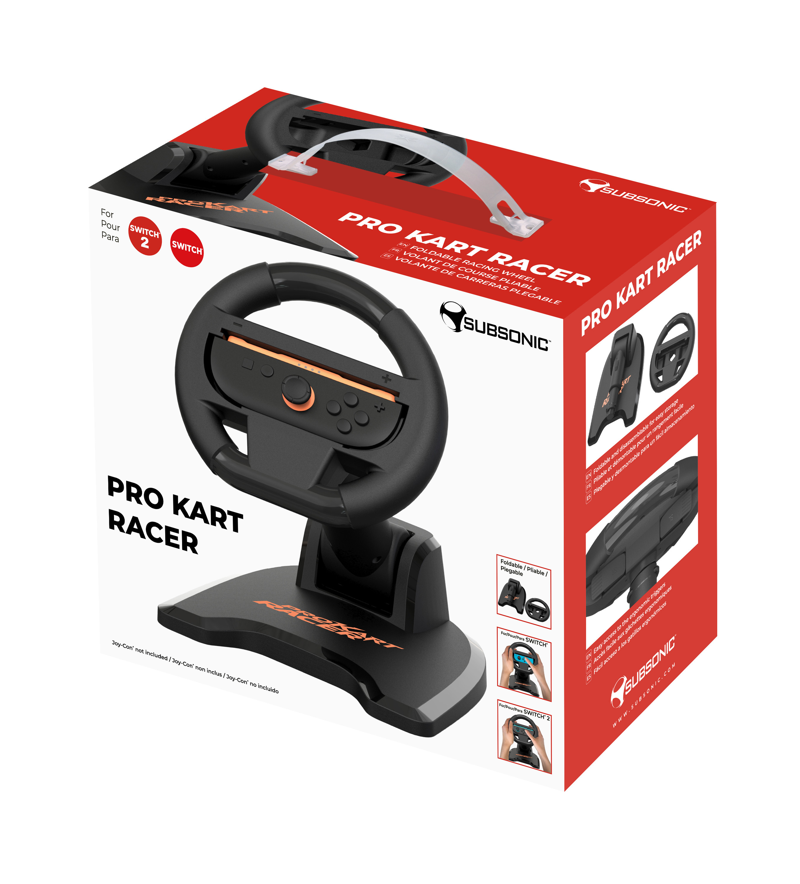 Folding wheel for Nintendo Switch 2 & Switch | Subsonic