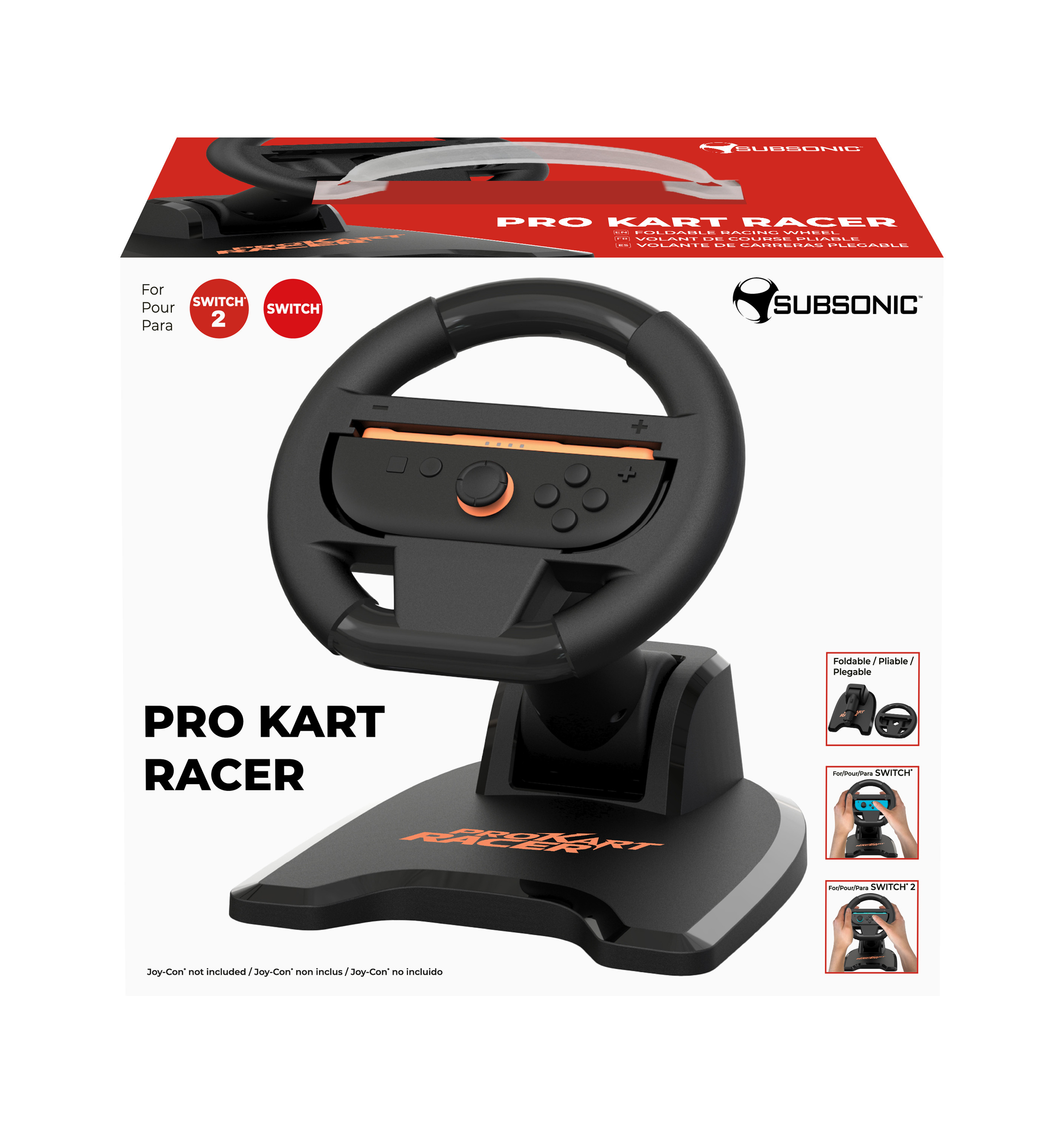 Volant pliable pour Nintendo Switch 2 & Switch | Subsonic